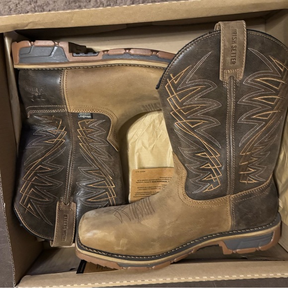 Marshall | Shoes | Marshall Mens Brown And Tan Western Boots | Poshmark